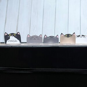 Tabby Cats Cat Tabs for Organization Cute Cat Tab Stickers - Etsy