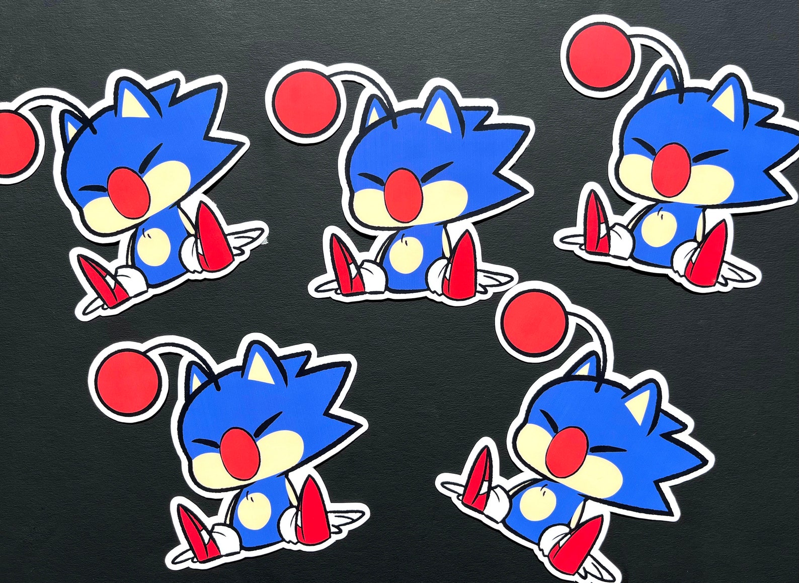 3 Sonic Moogle Matte Vinyl Sticker - Etsy
