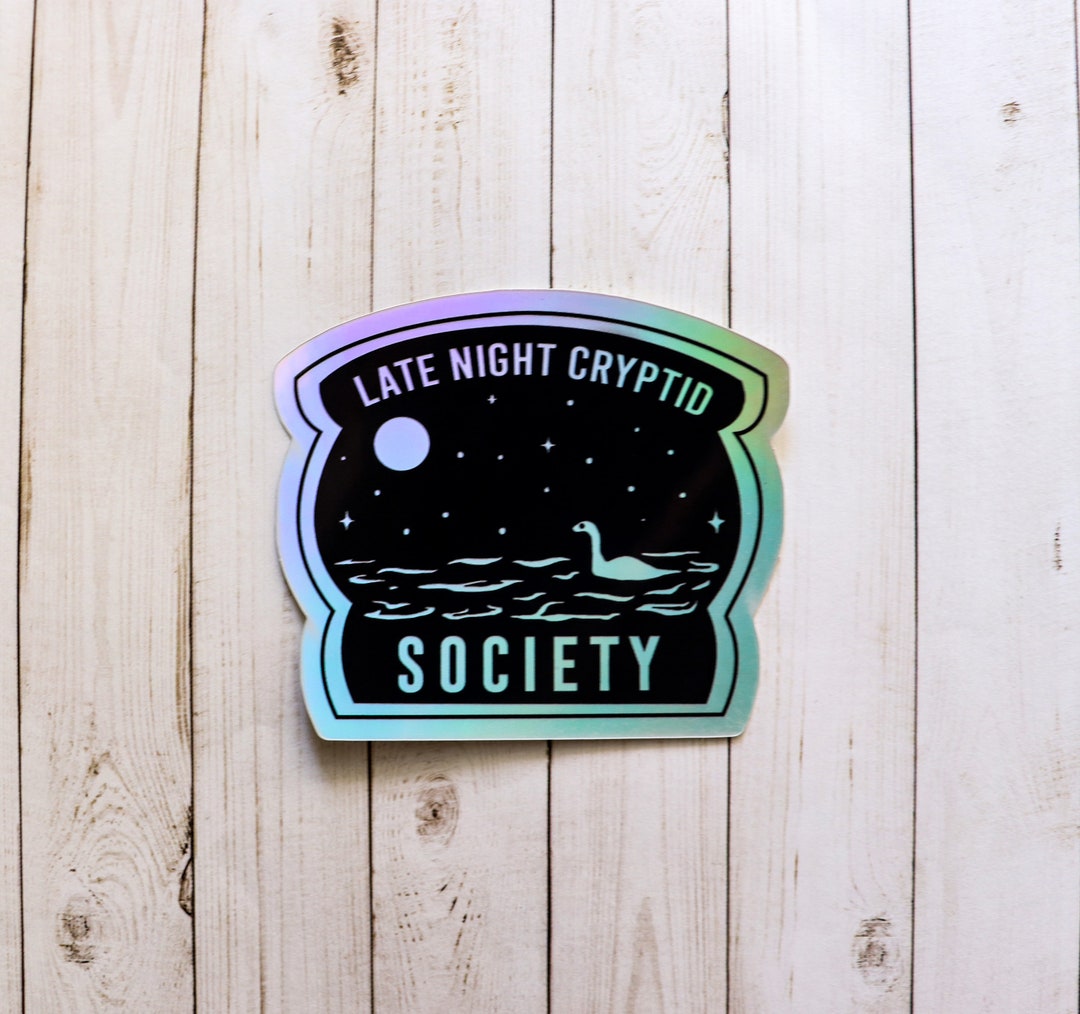 Late Night Cryptid Society Nessy Holographic Diecut Sticker - Etsy