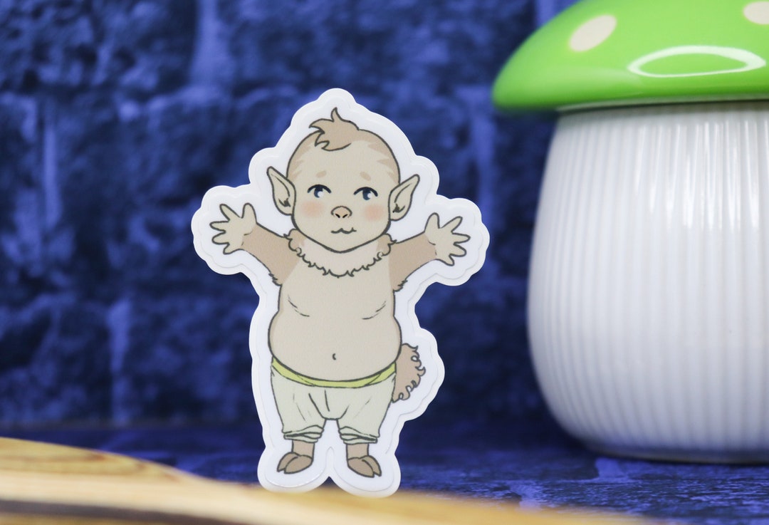 Orc Baby 3 Dungeon Meshi Inspired Vinyl Sticker - Etsy
