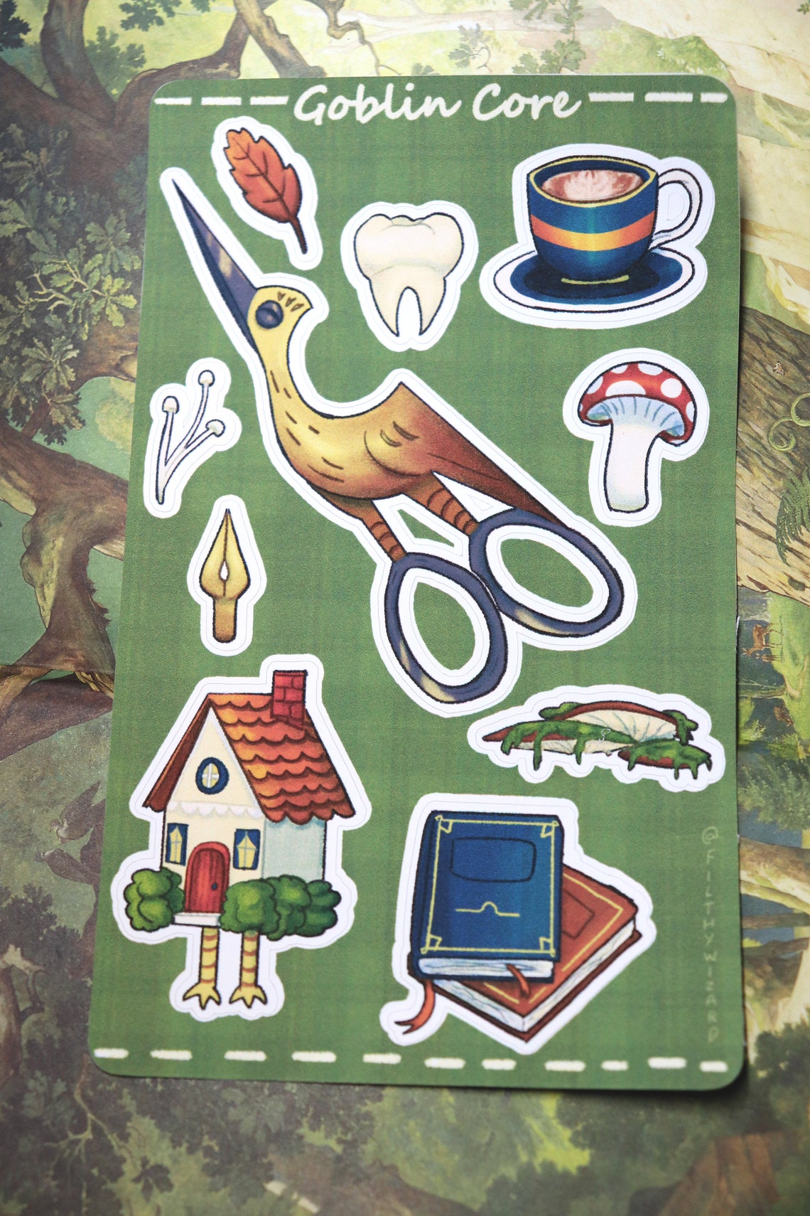 Goblin Core / Cottage Core Sticker Sheet// Planner - Etsy