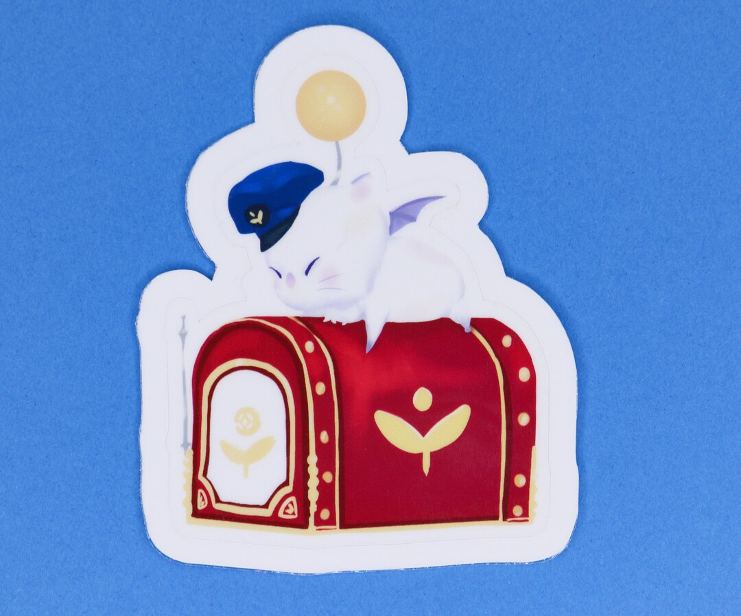Cute Mail Moogle 3" Vinyl Sticker Final Fanstasy - Etsy