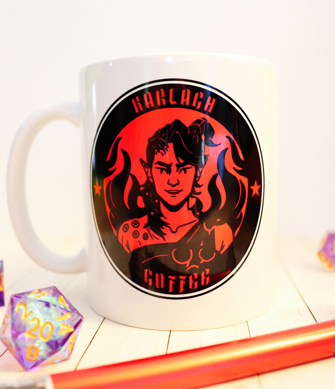 Karlach Coffee 11 Oz Mug BG3 Baldur's Gate - Etsy