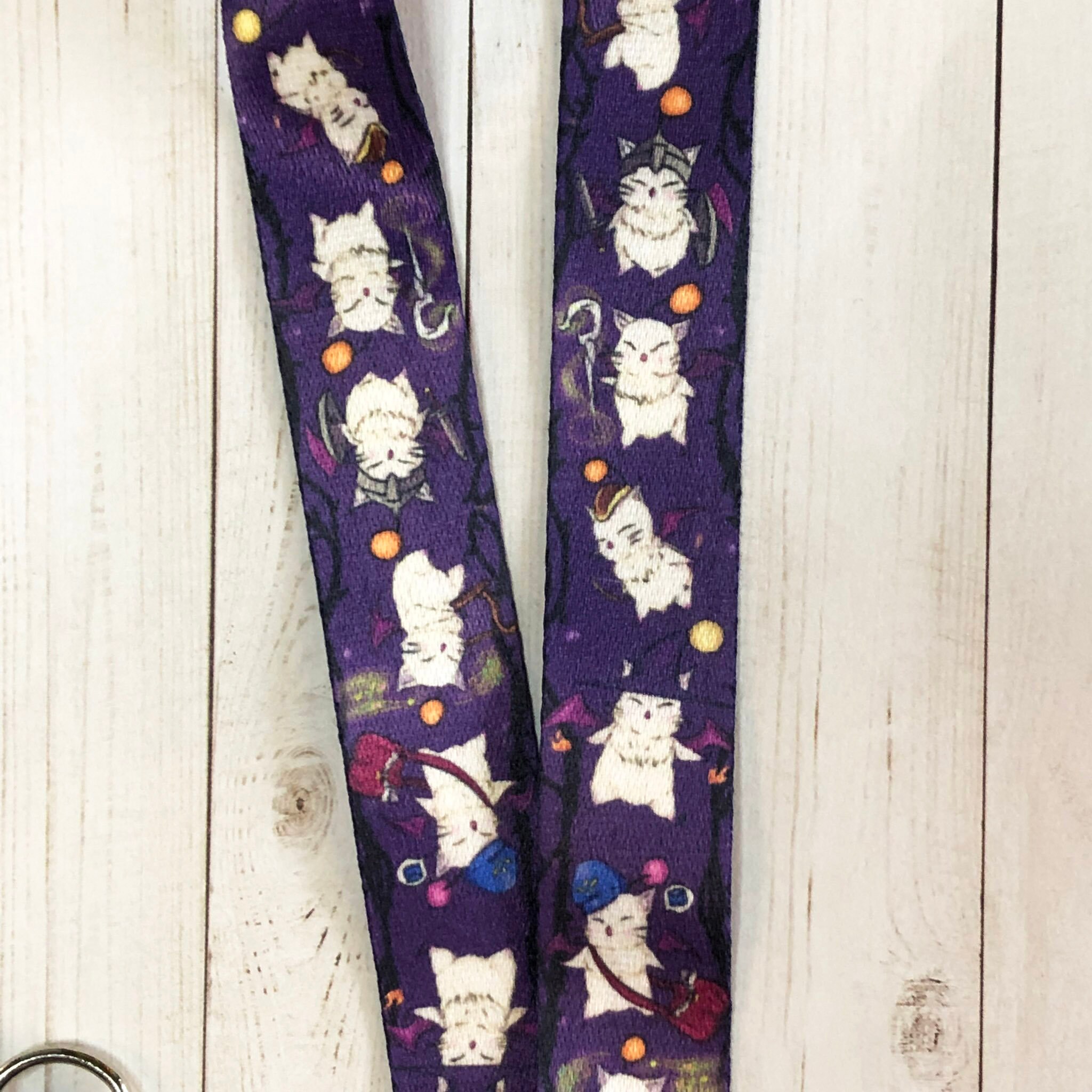 Purple FFXIV Final Fantasy Moogle Lanyard - Etsy