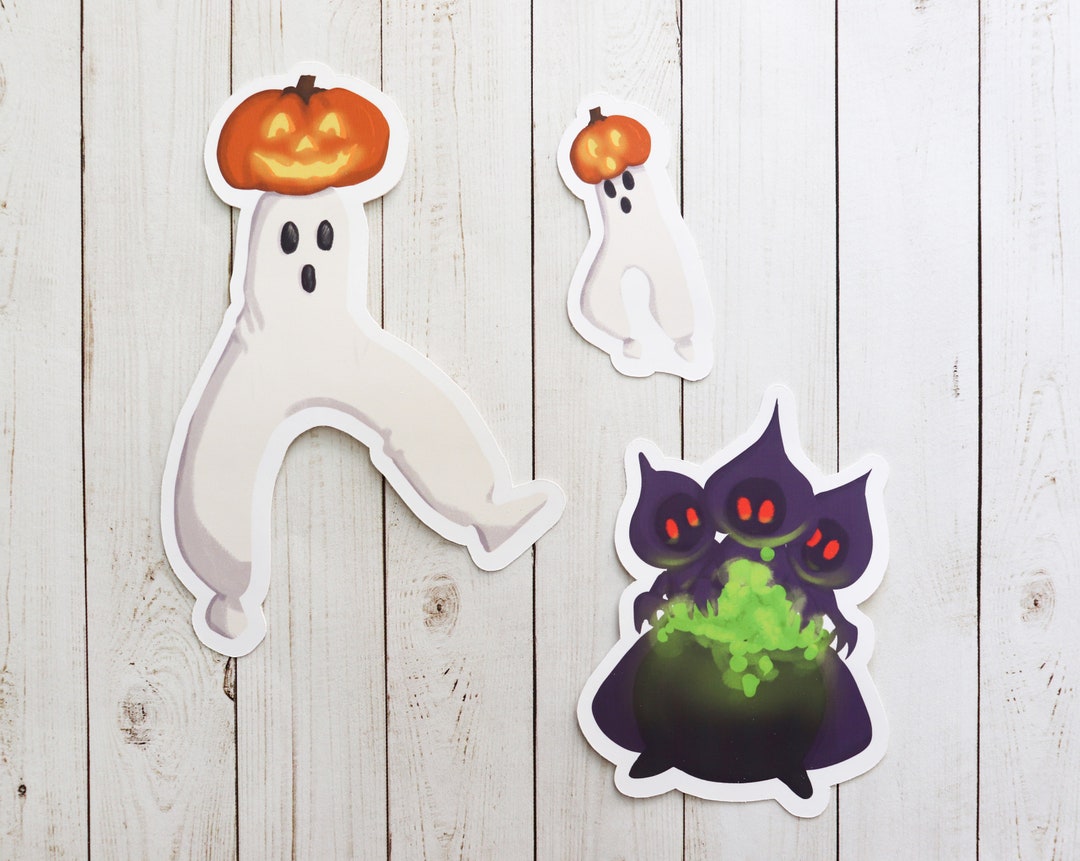 Halloween Cryptid Sticker Pack Fresno Nightwalker Flatwoods Monster ...