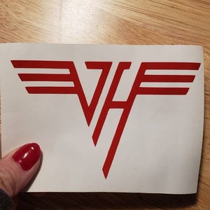 Van Halen Bumper Sticker, Car Decal, Van Halen, Vinyl Sticker, Stocking ...