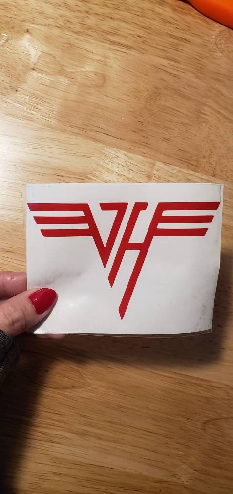 Van Halen Bumper Sticker, Car Decal, Van Halen, Vinyl Sticker, Stocking ...