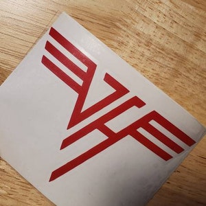 Van Halen Bumper Sticker, Car Decal, Van Halen, Vinyl Sticker, Stocking ...
