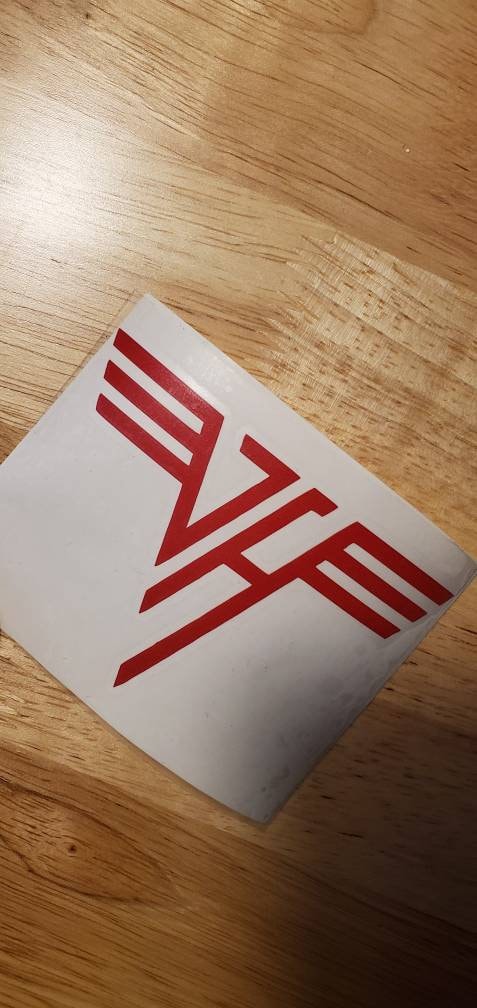 Van Halen Bumper Sticker, Car Decal, Van Halen, Vinyl Sticker, Stocking ...