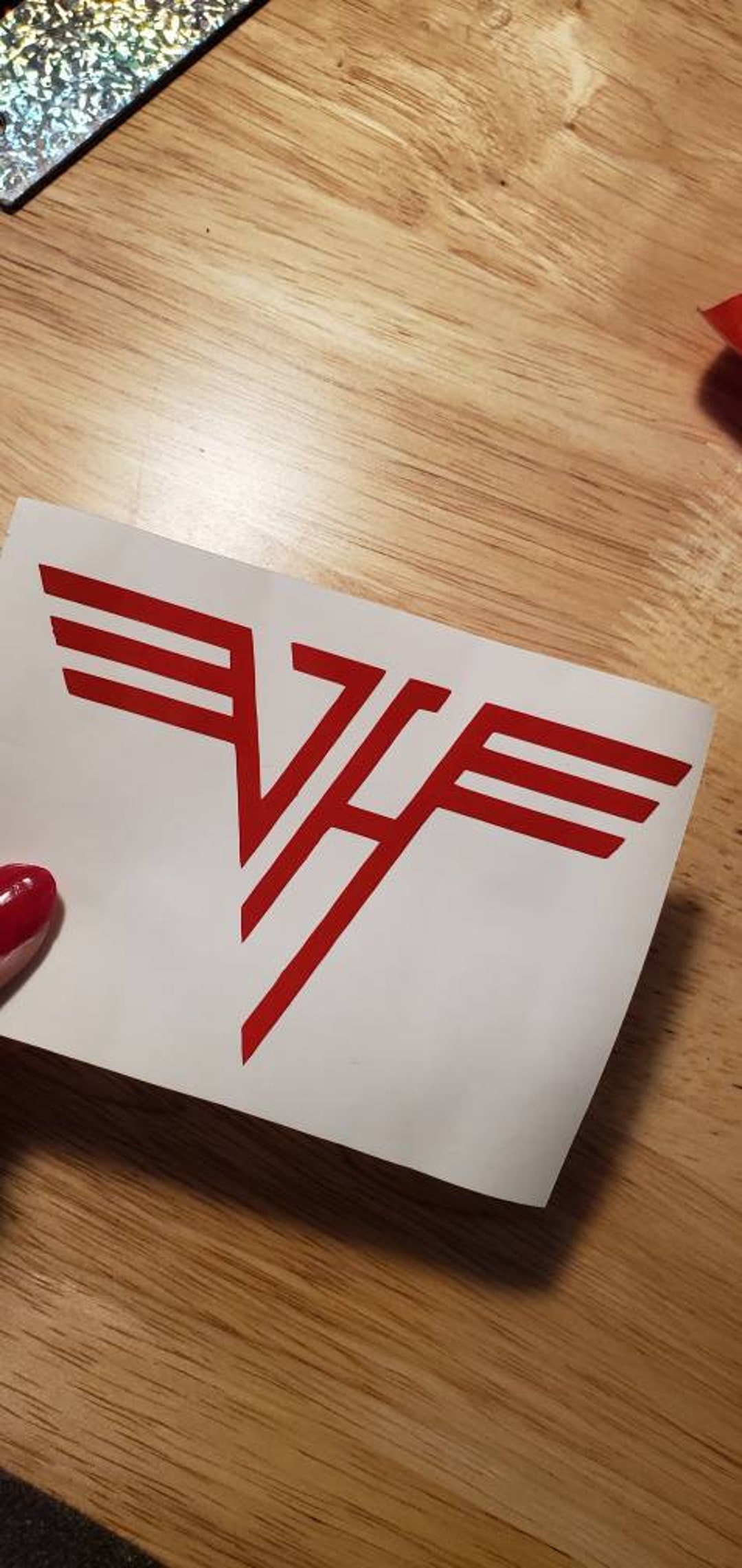 Van Halen Bumper Sticker, Car Decal, Van Halen, Vinyl Sticker, Stocking ...