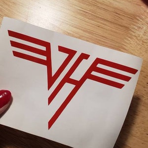 Van Halen Bumper Sticker, Car Decal, Van Halen, Vinyl Sticker, Stocking ...
