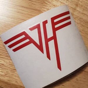 Van Halen Bumper Sticker, Car Decal, Van Halen, Vinyl Sticker, Stocking ...