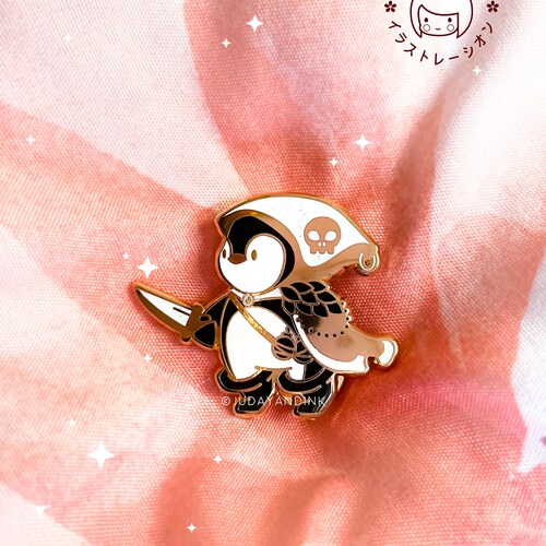 The Flock: RPG Penguin Pins Cute RPG Mage Archer Brawler - Etsy