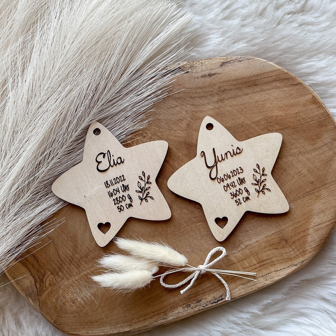 Personalized Wooden Sign With Name and Date of Birth - Etsy