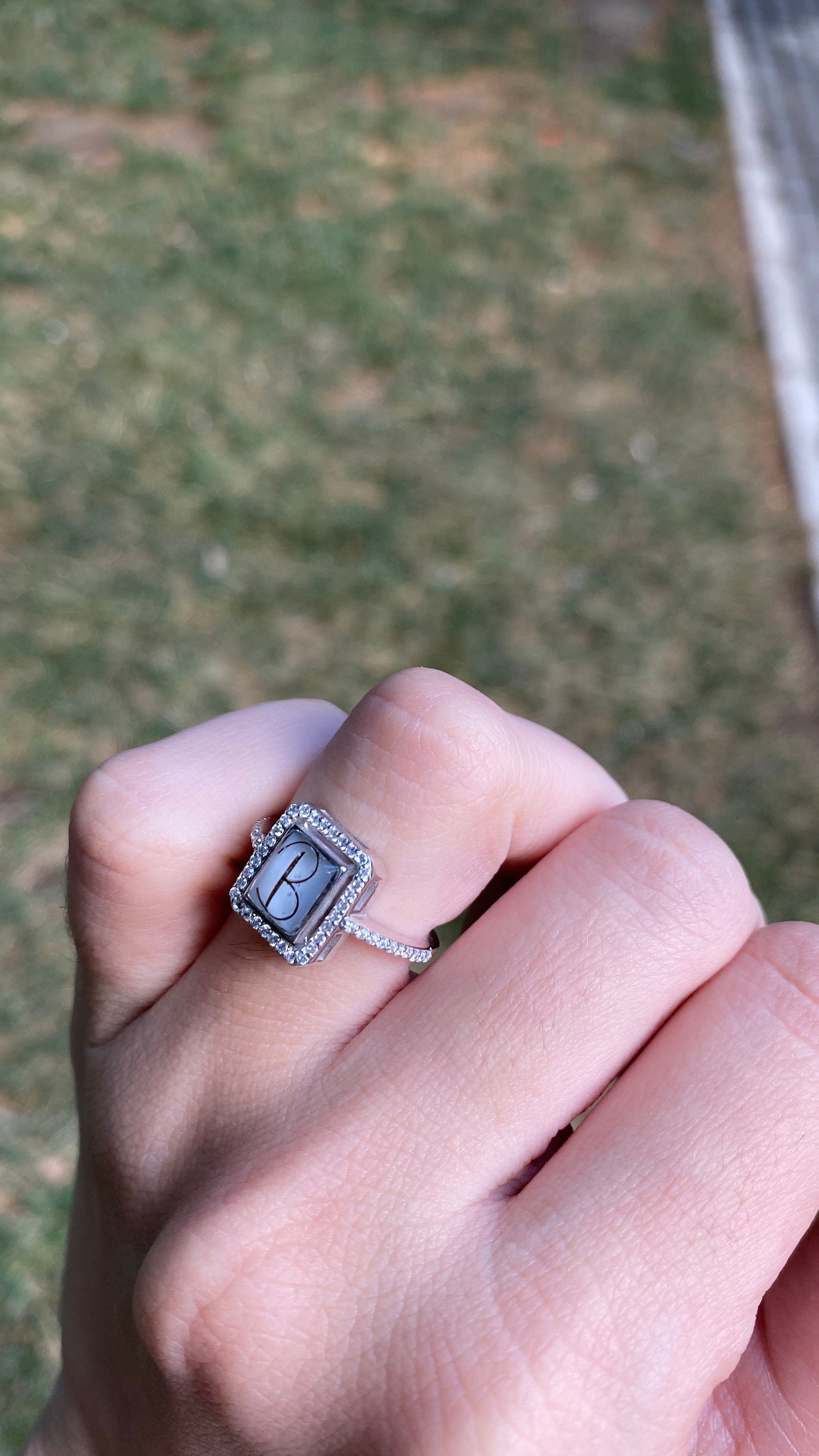 Baguette Ring Keepsake Jewelry custom Memorial Jewelry breast Milk ...