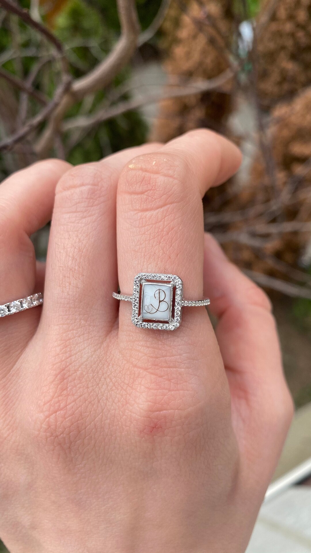 Baguette Ring Keepsake Jewelry custom Memorial Jewelry breast Milk ...