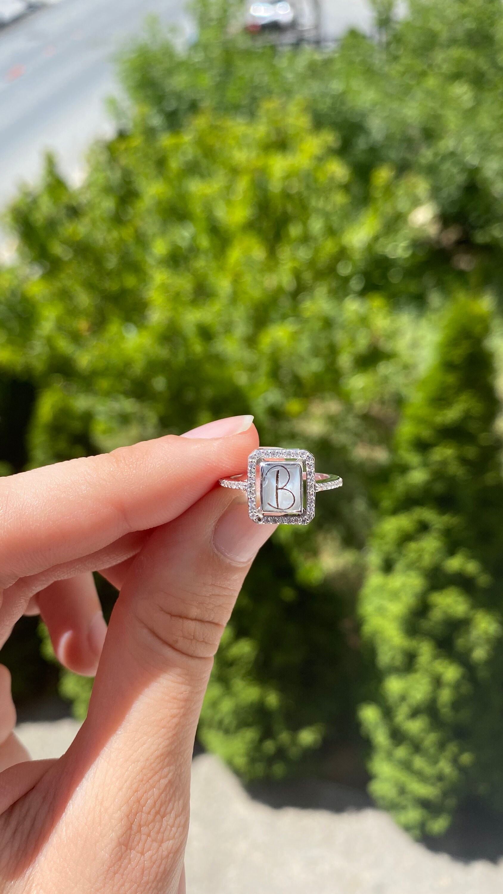 Baguette Ring Keepsake Jewelry custom Memorial Jewelry breast Milk ...