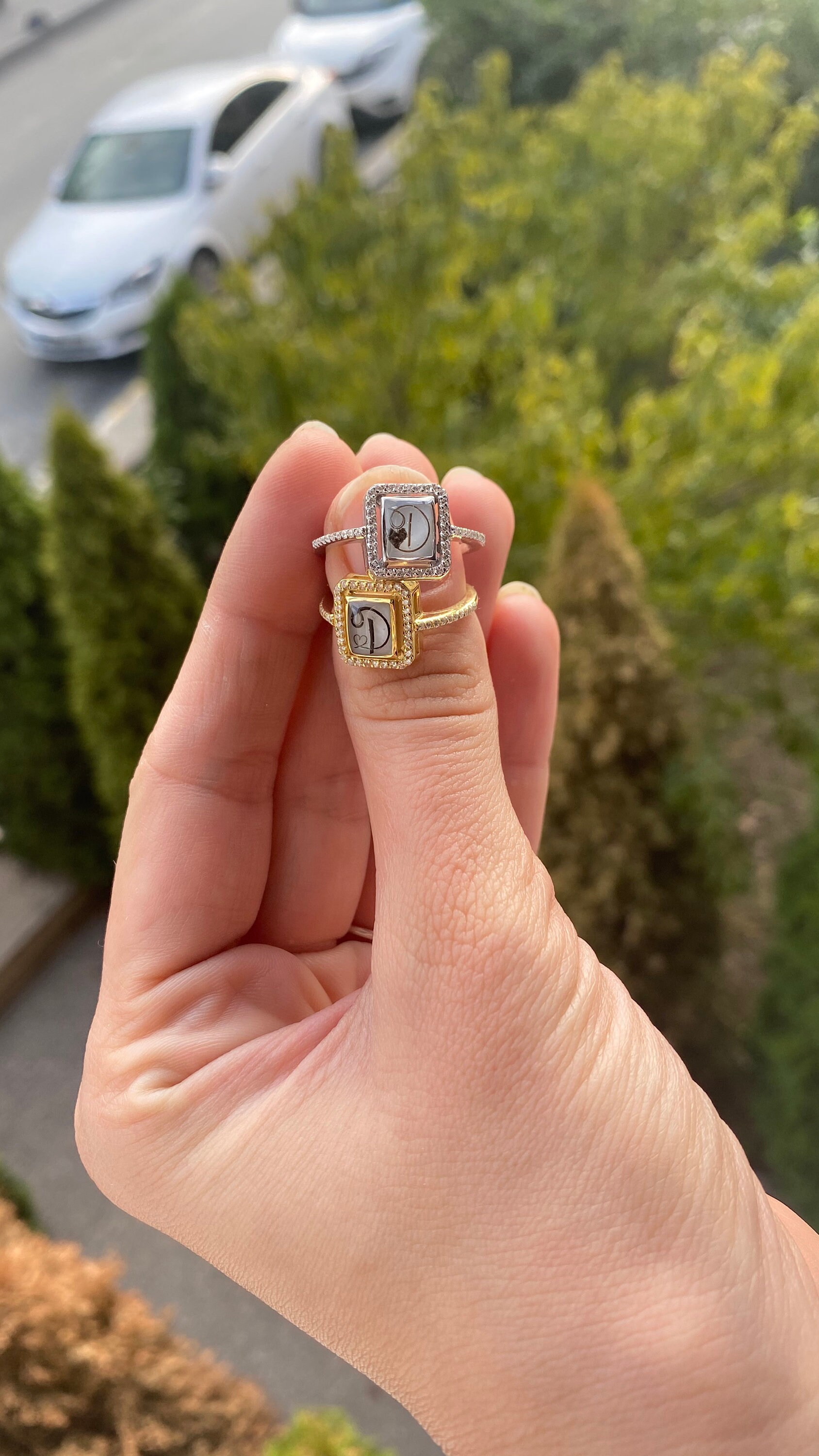 Baguette Ring Keepsake Jewelry custom Memorial Jewelry breast Milk ...