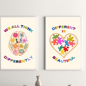 Neurodiversity Poster Bundle,we All Think Differently Set of 2 ...