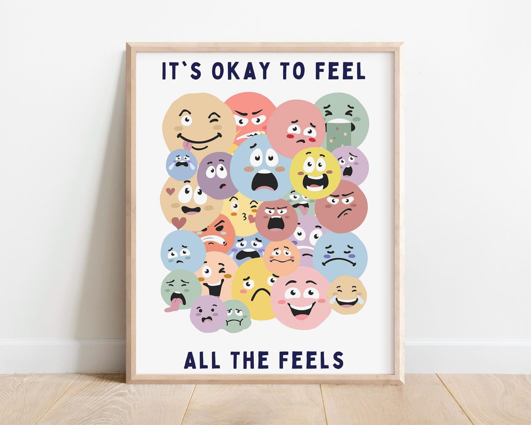It's Okay to Feel Feelings Poster,inclusion Emotions Printable ...