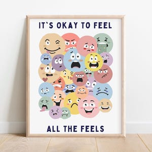 It's Okay to Feel Feelings Poster,inclusion Emotions Printable ...