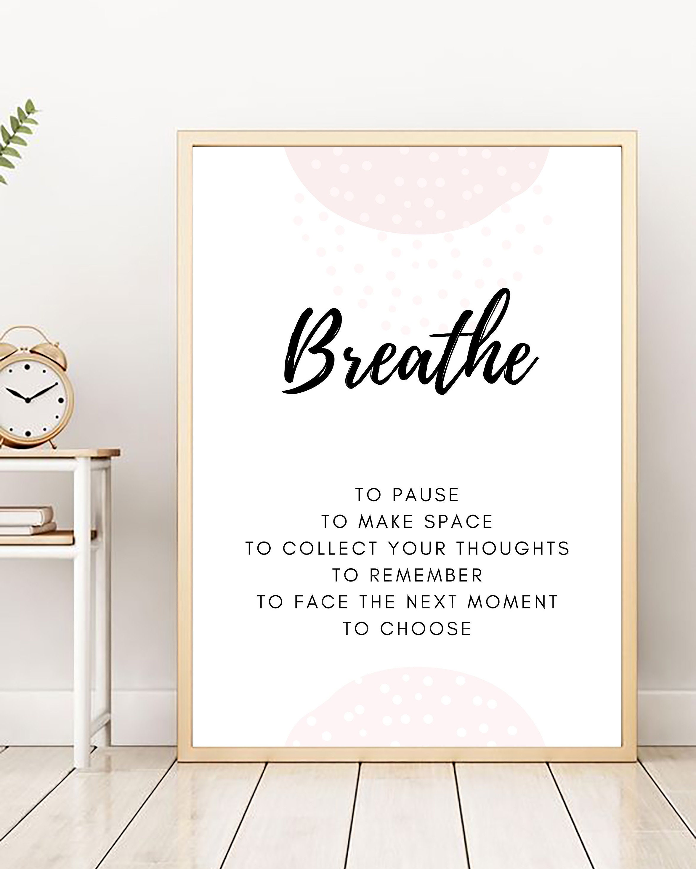 Breathing Therapy Printable Mindfulness Poster Counseling | Etsy