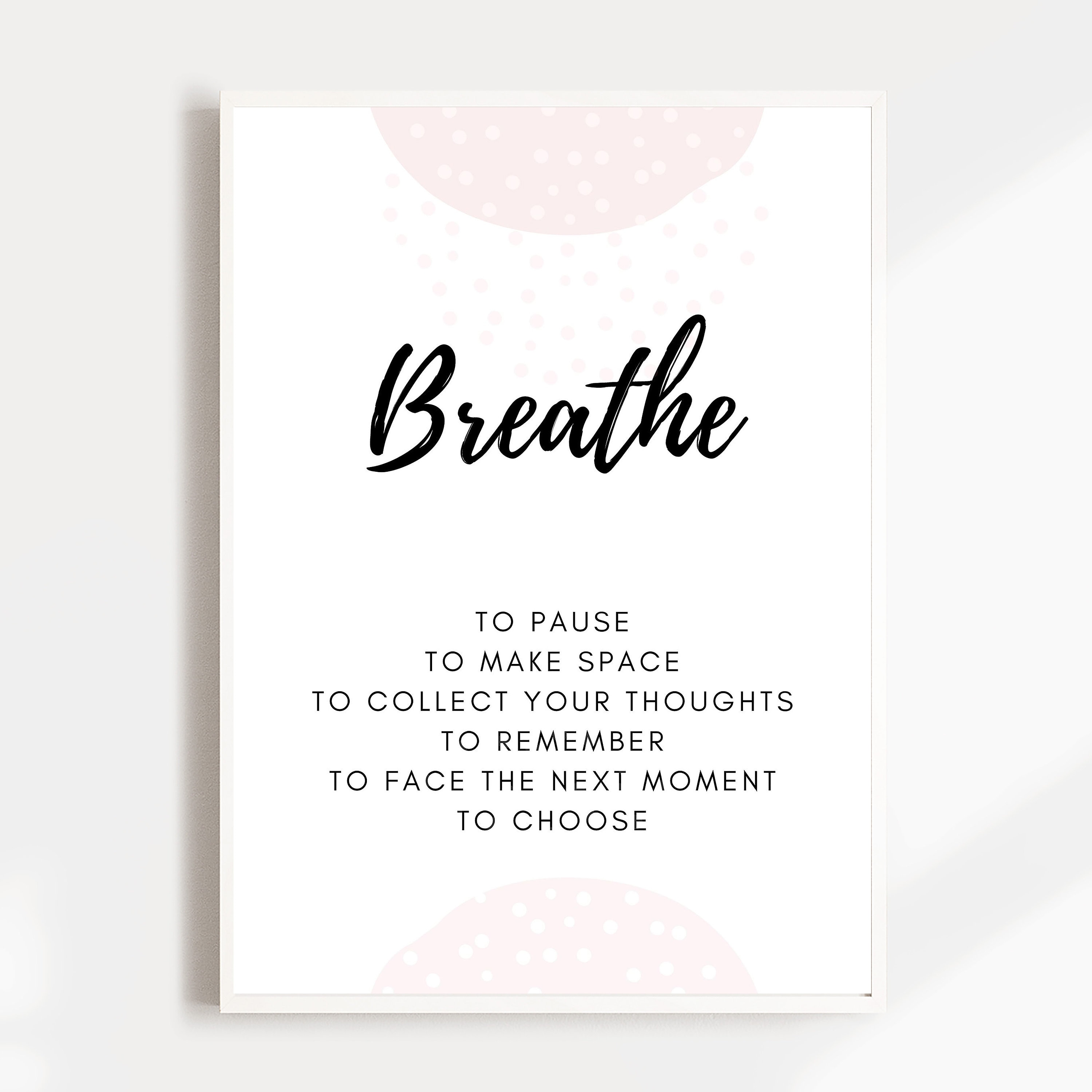 Breathing Therapy Printable Mindfulness Poster Counseling | Etsy