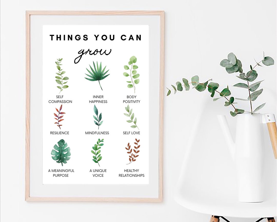 Self Growth Printable, Self Development Poster, Mental Health Print ...