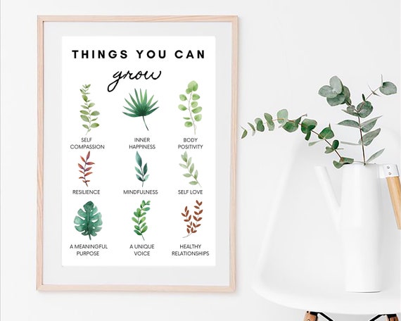 Self Growth Printable Self Development Poster Mental Health - Etsy
