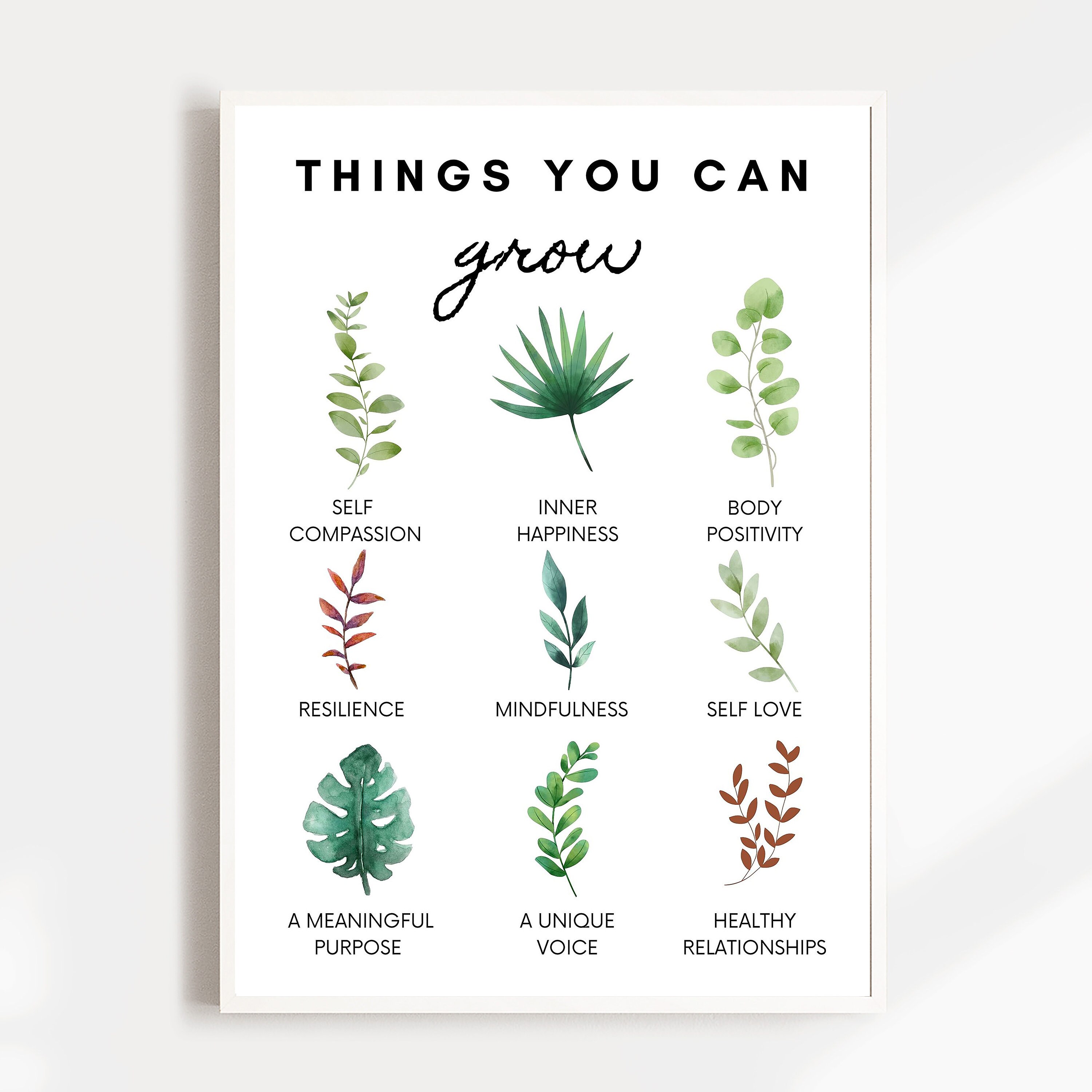 Self Growth Printable Self Development Poster Mental Health - Etsy