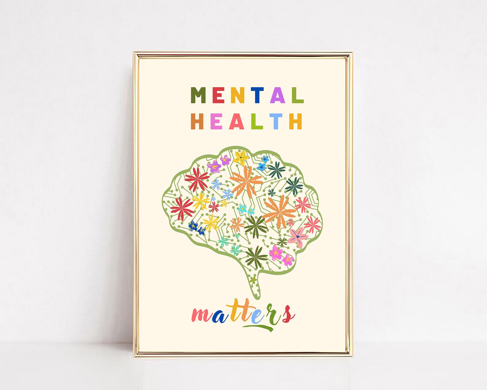 Mental Health Matters Poster Therapy Office Decor Counsellor - Etsy