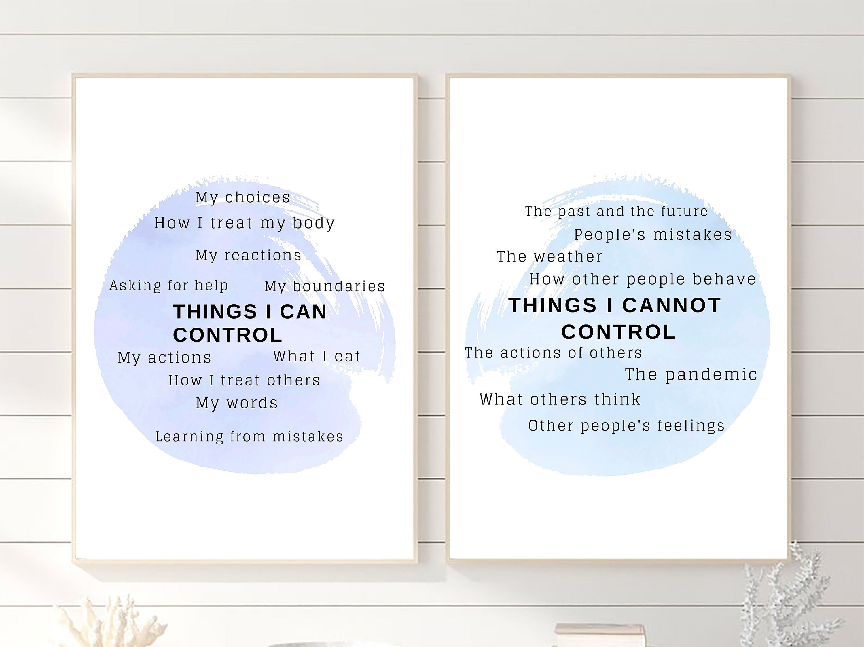 Prints Digital Prints Art & Collectibles What I can control Anxiety ...