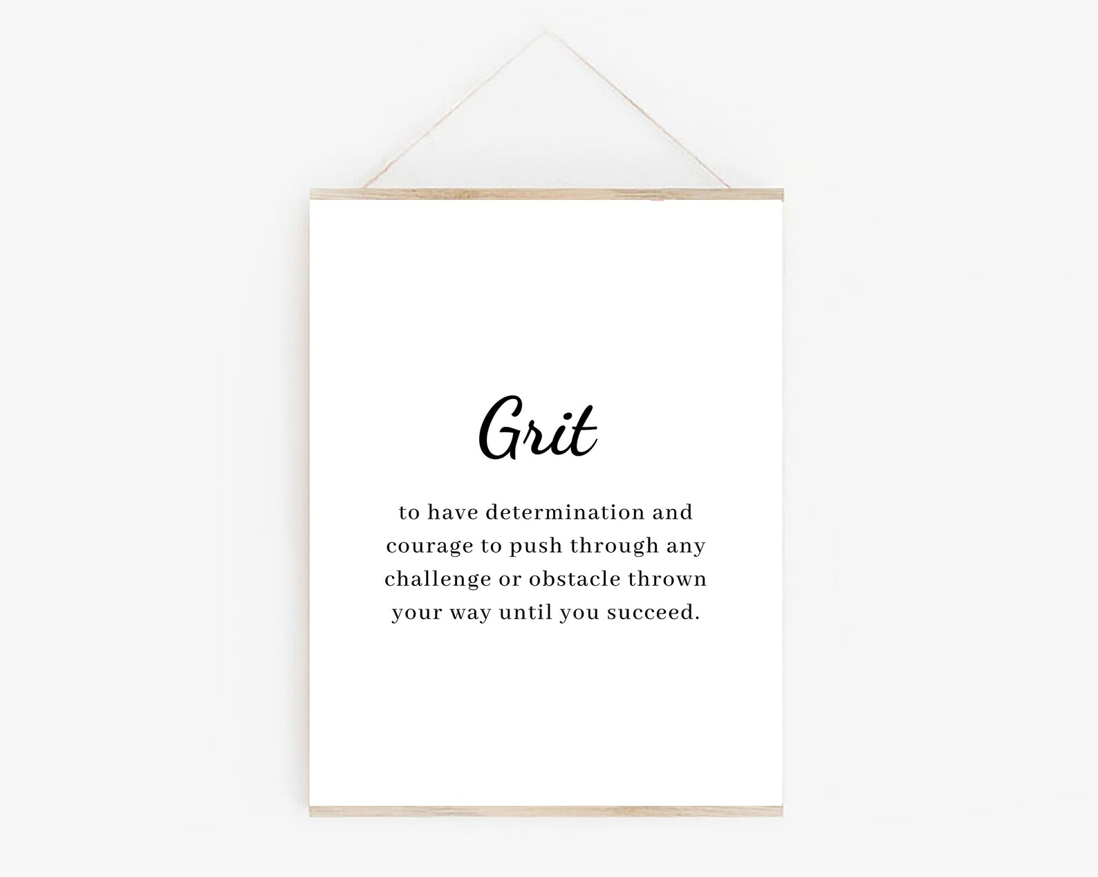 Grit Definition Digital Print Inspirational Quote Poster - Etsy