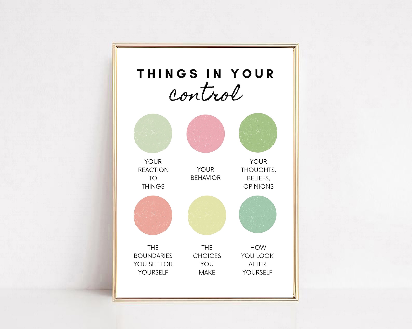 Things in Your Control Poster Therapy Office Decor Counselling - Etsy