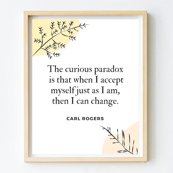 Carl Rogers Quote - Etsy