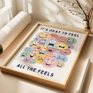 It's Okay to Feel Feelings Poster,inclusion Emotions Printable ...