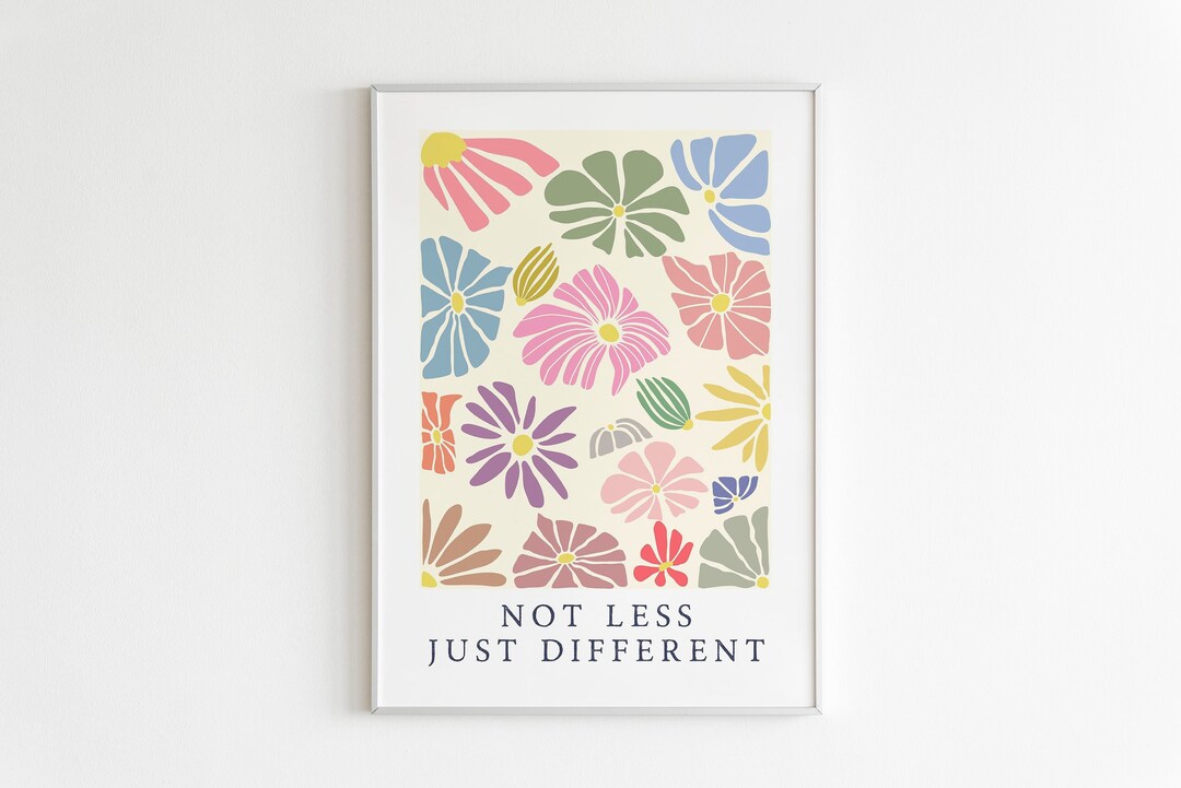 Autism Poster,autism Awareness Quote,floral Therapy Office Decor ...
