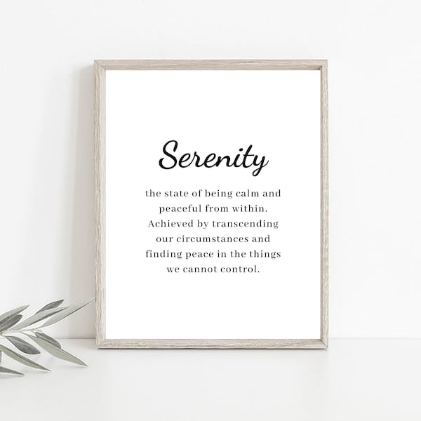 Serenity Definition - Etsy