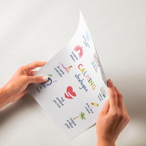 Calming Strategies Poster Therapy Office Decor ADHD Emotional Self ...