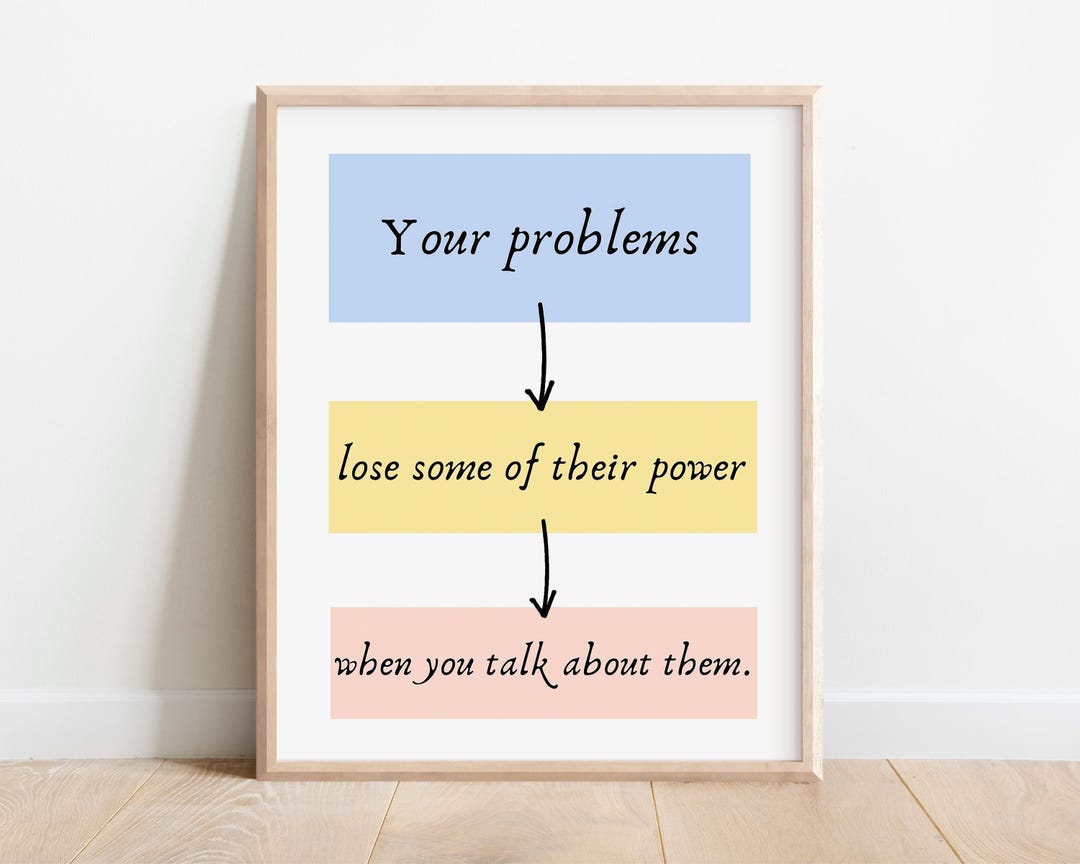 Talking Helps Digital Therapy Poster,therapist Office Art,counsellor ...