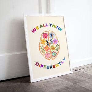 Neurodiversity Poster Bundle,we All Think Differently Set of 2 ...