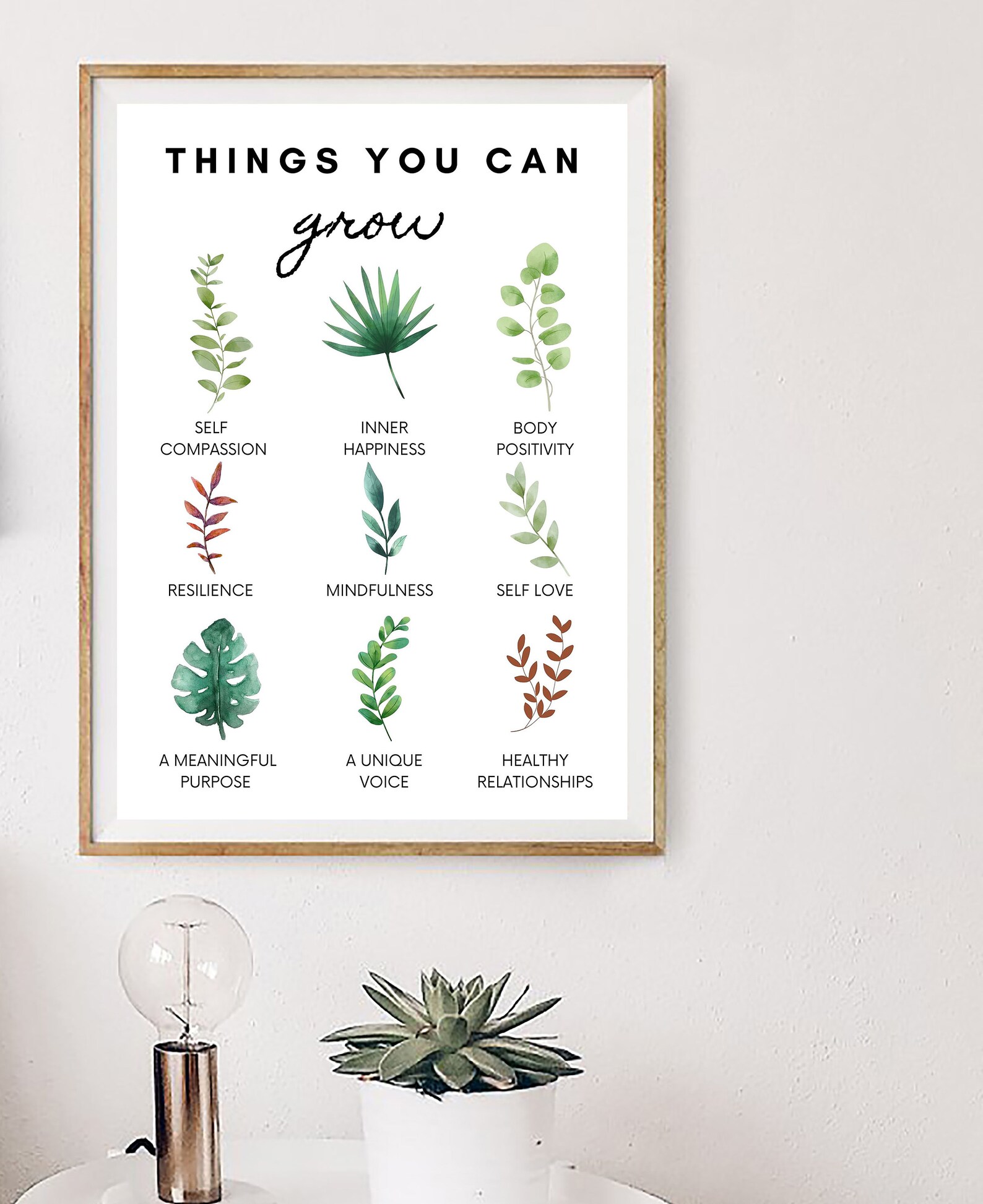 Self Growth Printable Self Development Poster Mental Health - Etsy