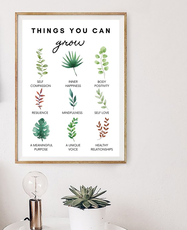 Self Growth Printable Self Development Poster Mental Health - Etsy
