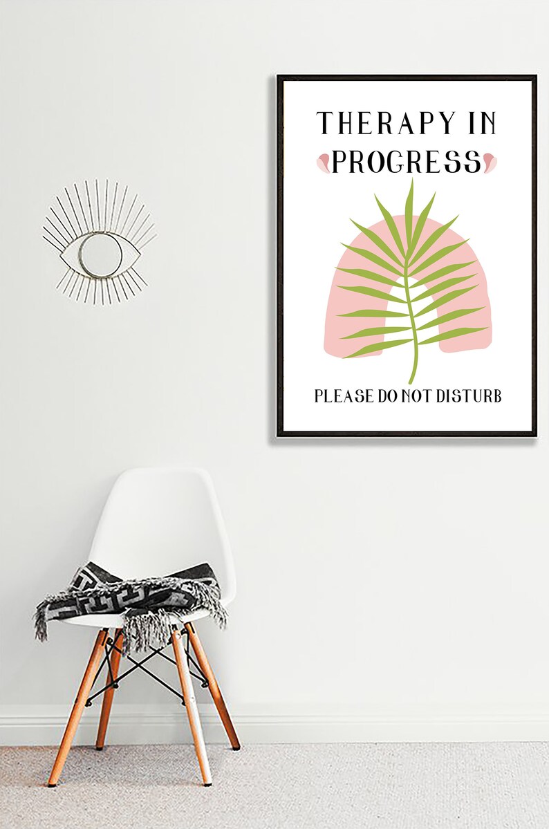 Therapy in Progress Do Not Disturb Sign,therapy Office Decor,boho ...