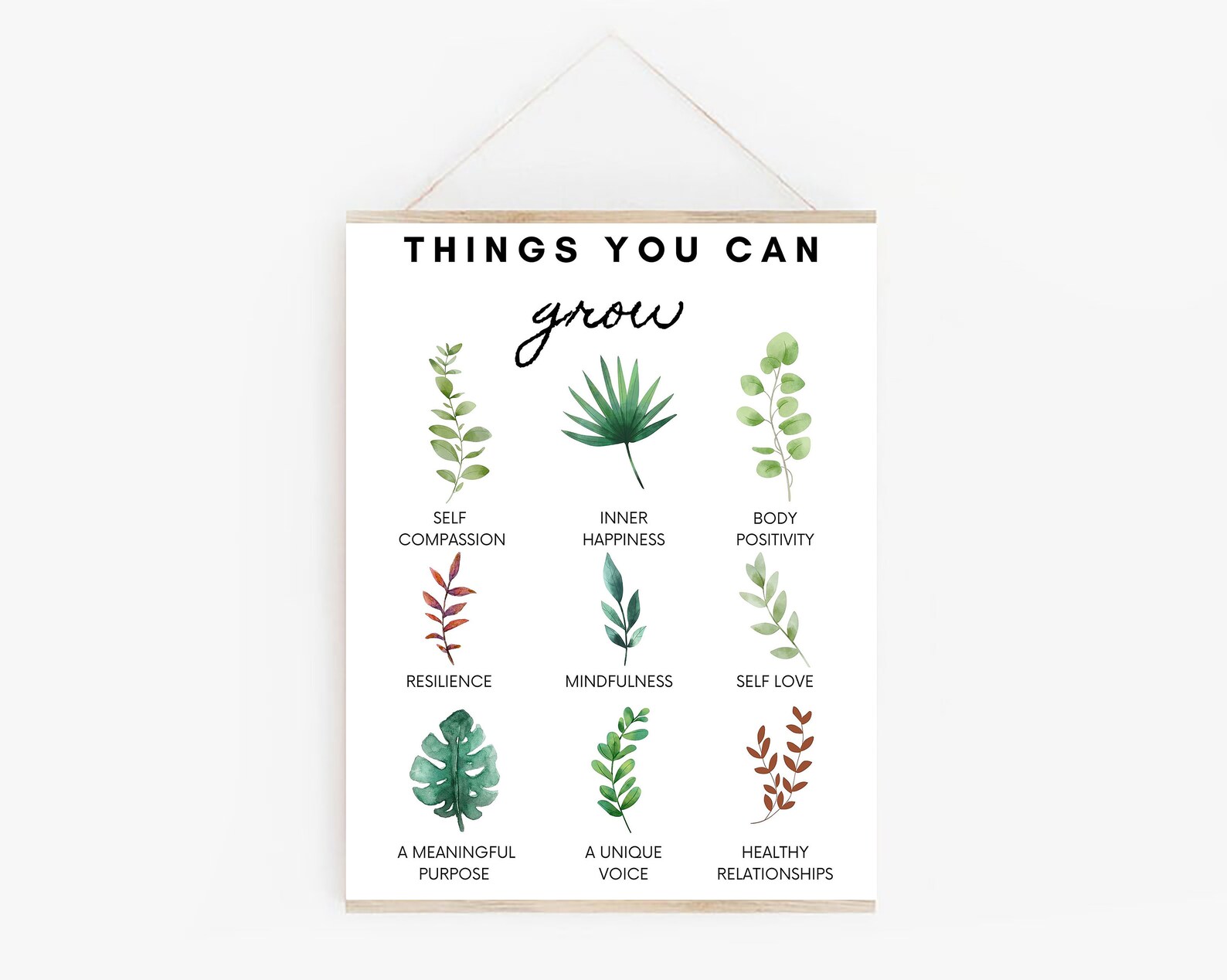 Self Growth Printable Self Development Poster Mental Health - Etsy