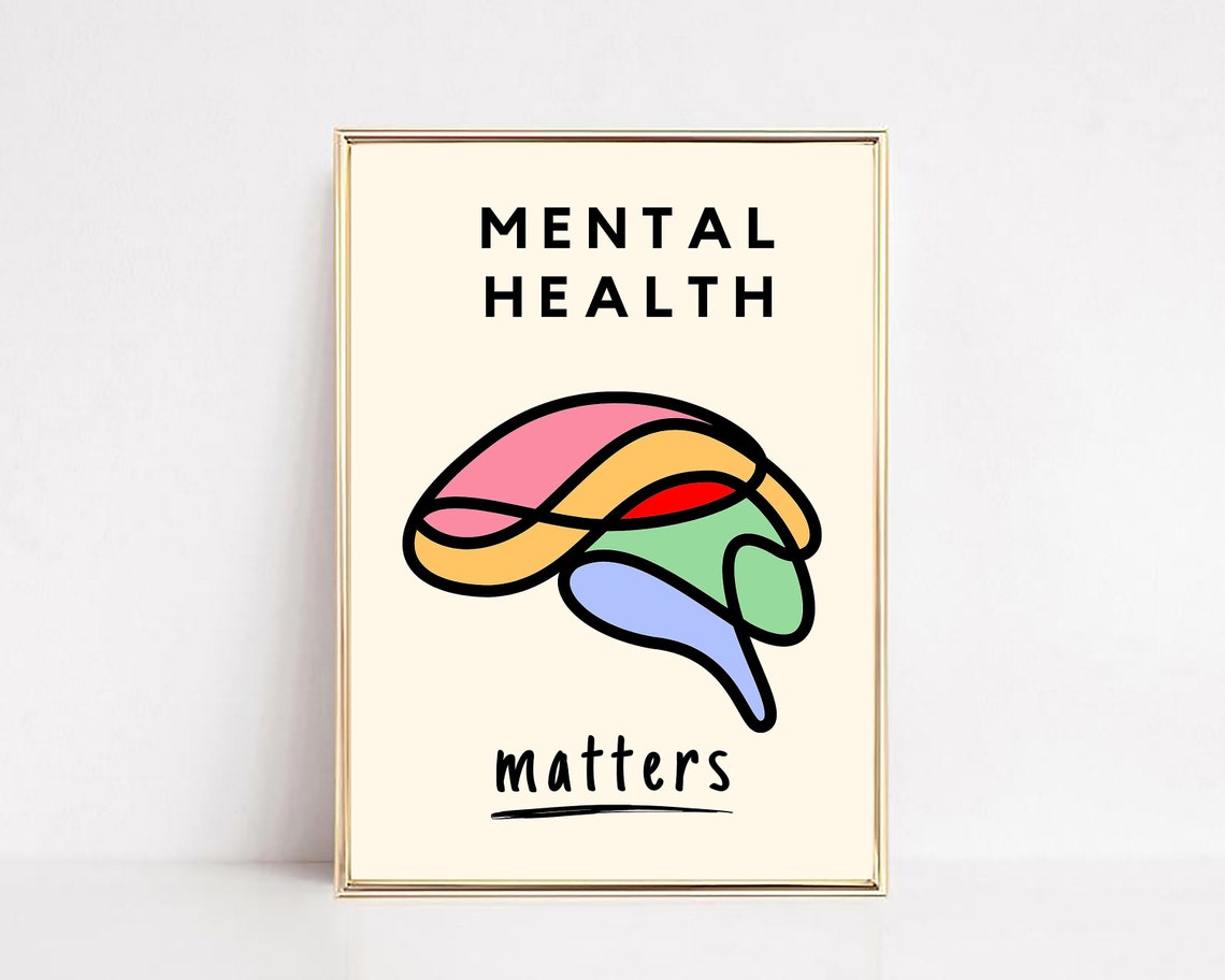 Mental Health Digital Poster Therapy Office Decor School - Etsy