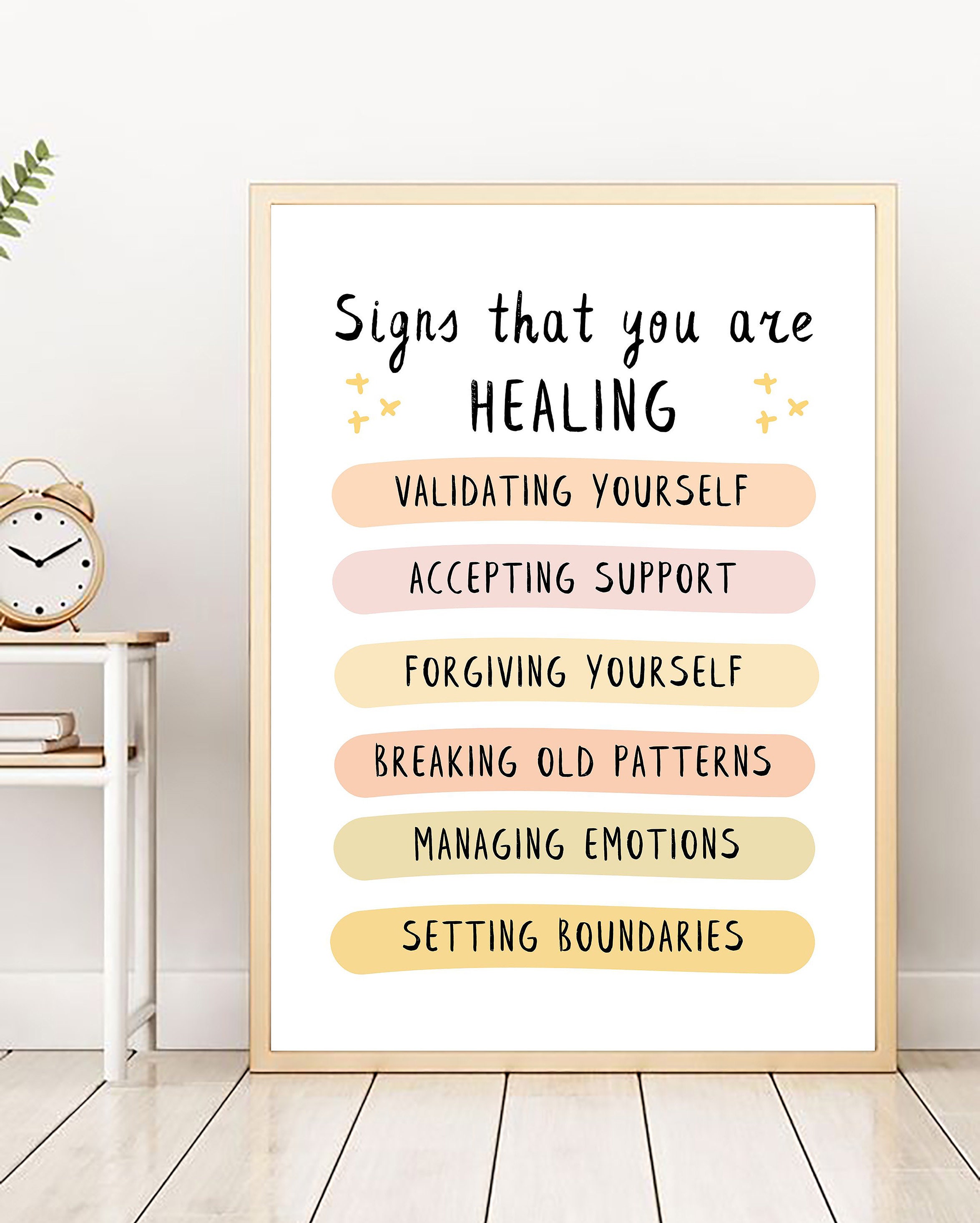Calming Corner Posters,mental Health Print Set of 6 Decor Therapy ...