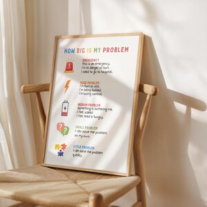How Big is My Problem Poster,calm Down Corner,anxiety Relief,counseling ...