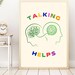 Talking Helps Postertherapy Office Decorcounsellor Office - Etsy