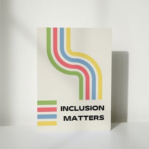 Inclusion Matters Digital Poster,neurodiversity,counselor Office Decor ...